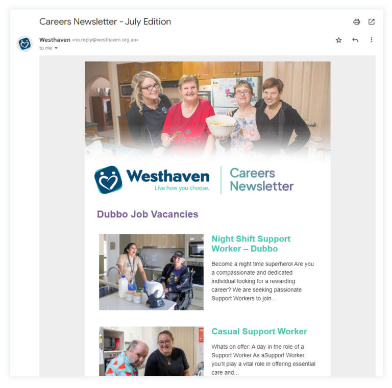Careers Newsletter - Westhaven